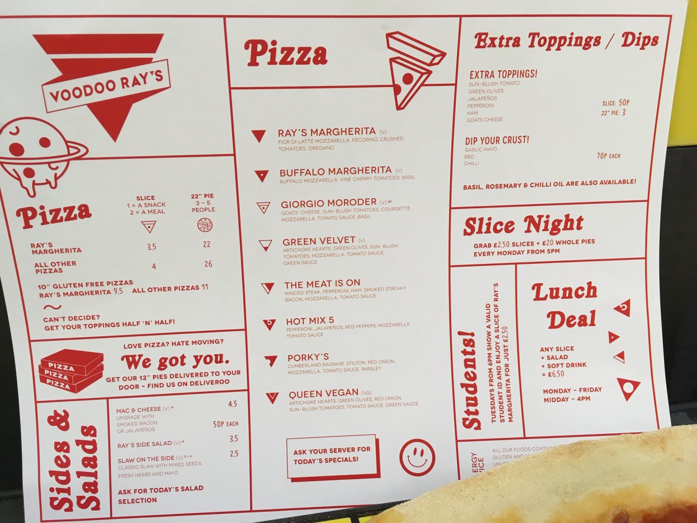 Voodoo Ray's - a Pizza Slice of Shoreditch - Pizza in Shoreditch ...